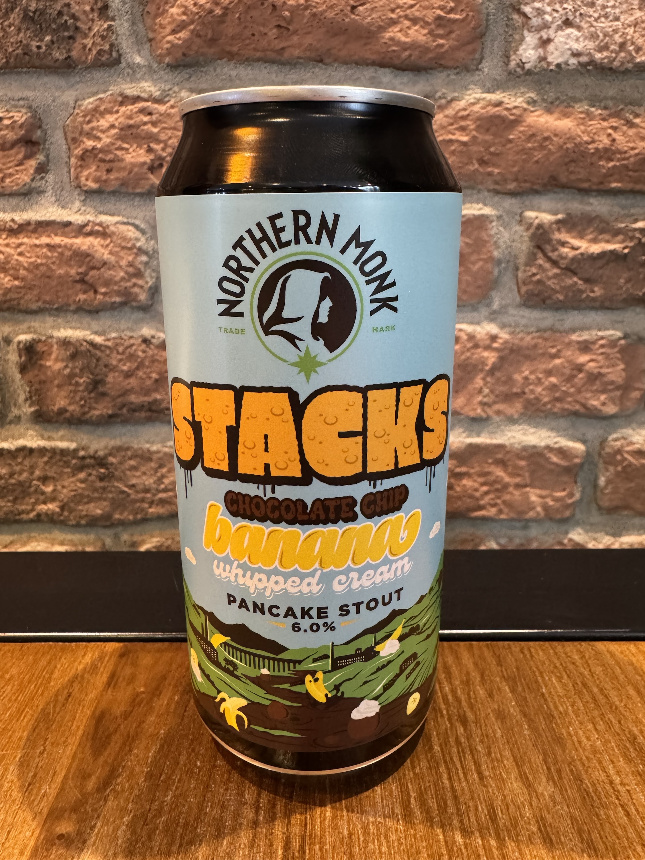 Stacks / Chocolate Chip, Banana, Whipped Cream / Pancake Stout ...