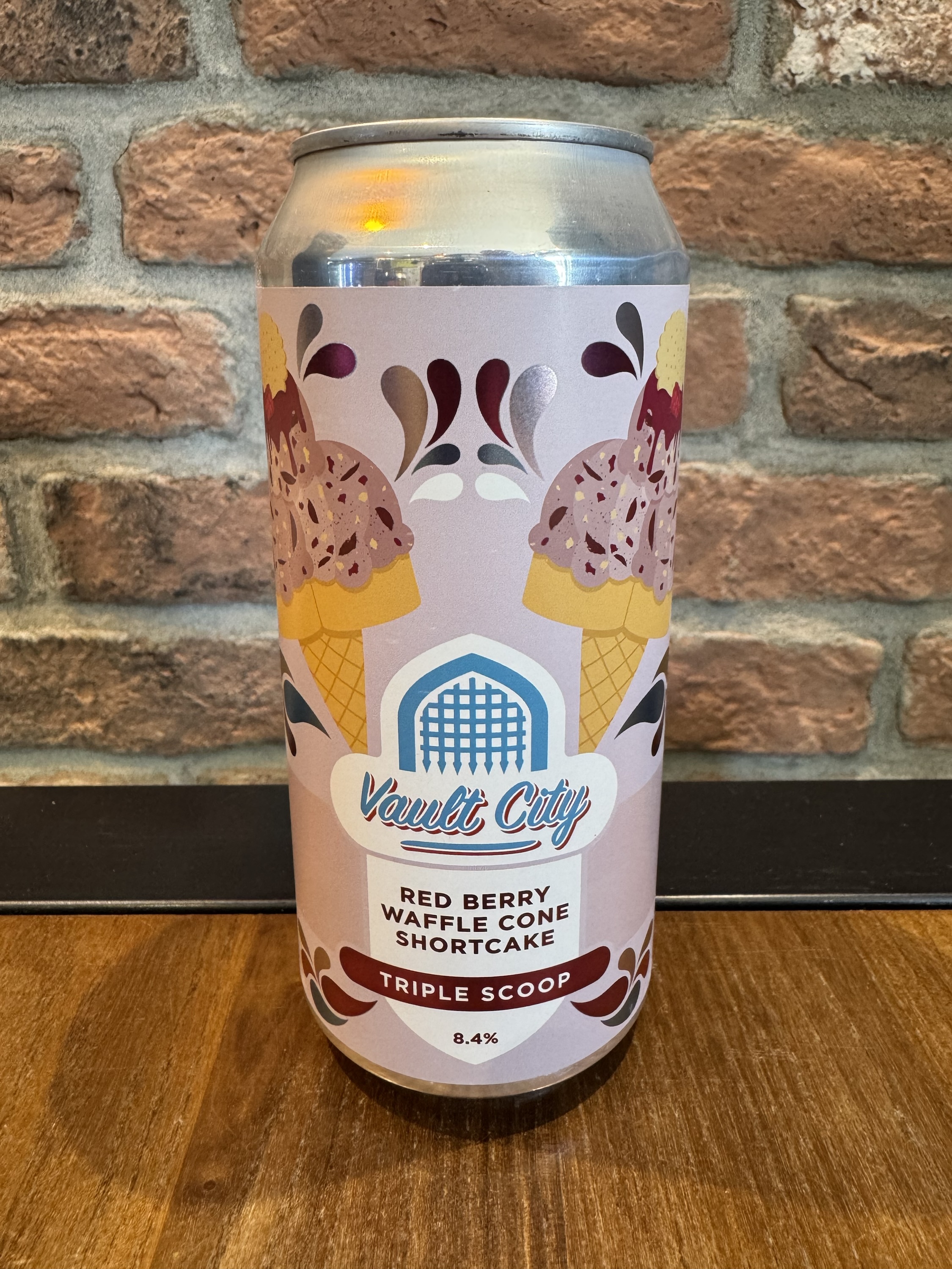 Red Berry Waffle Cone Shortcake Triple Scoop – Vault City – The Hoptimist